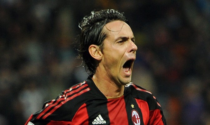 Milan: Inzaghi 70 gol, è record