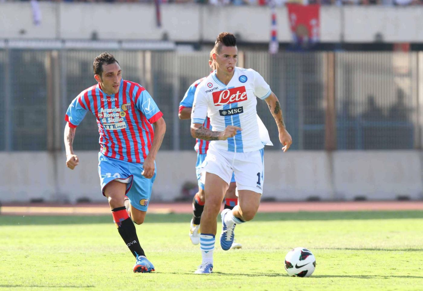 Napoli-Catania 2013, gli azzurri a caccia della vetta della Serie A
