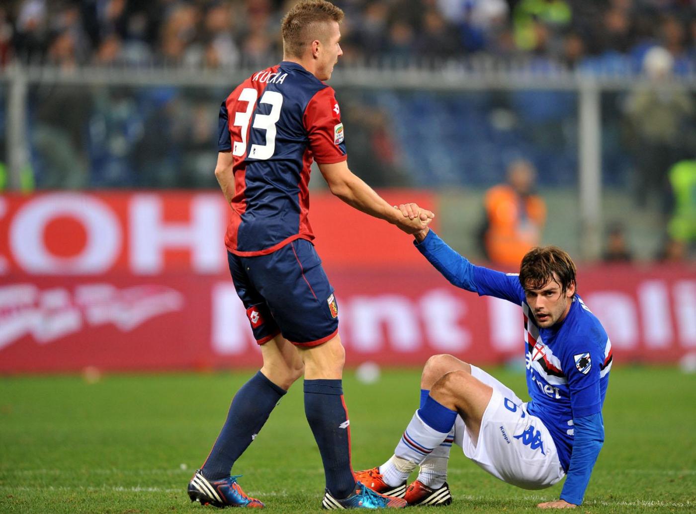 Infortunio per Kucka, il centrocampista può saltare Genoa-Sampdoria