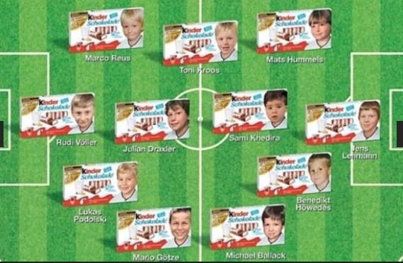 Germania, i calciatori della Nazionale da piccoli sulle confezioni Kinder