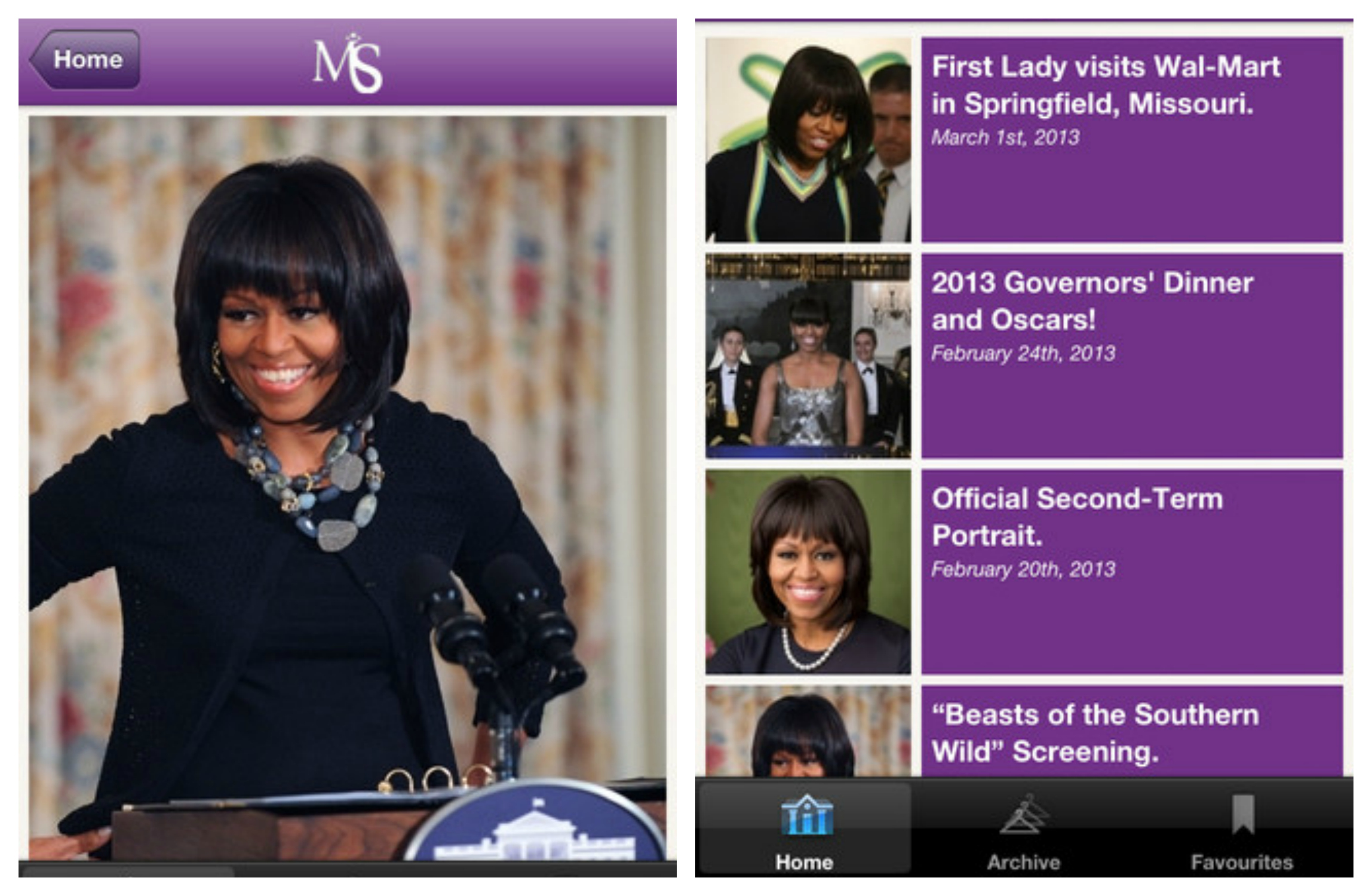 Michelle Obama e i suoi look, la nuova App dedicata allo stile della ...