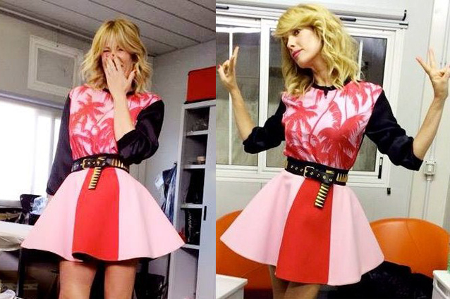 Grande Fratello 13: Alessia Marcuzzi mostra le gambe (FOTO)