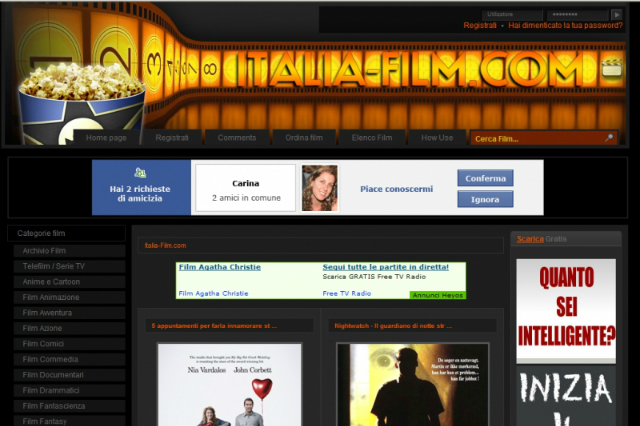 Streaming illegale, chiude anche italia-film.com