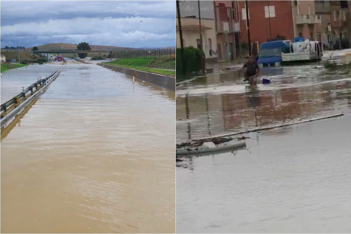 Maltempo a Trapani, torrente sfonda gli argini: fiume di fango invade l ...