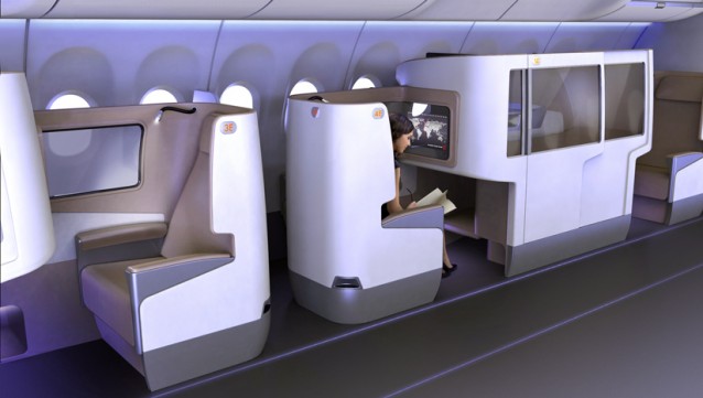 Rivoluzione in prima classe: ecco le nuove cabine sopra-elevate degli aerei