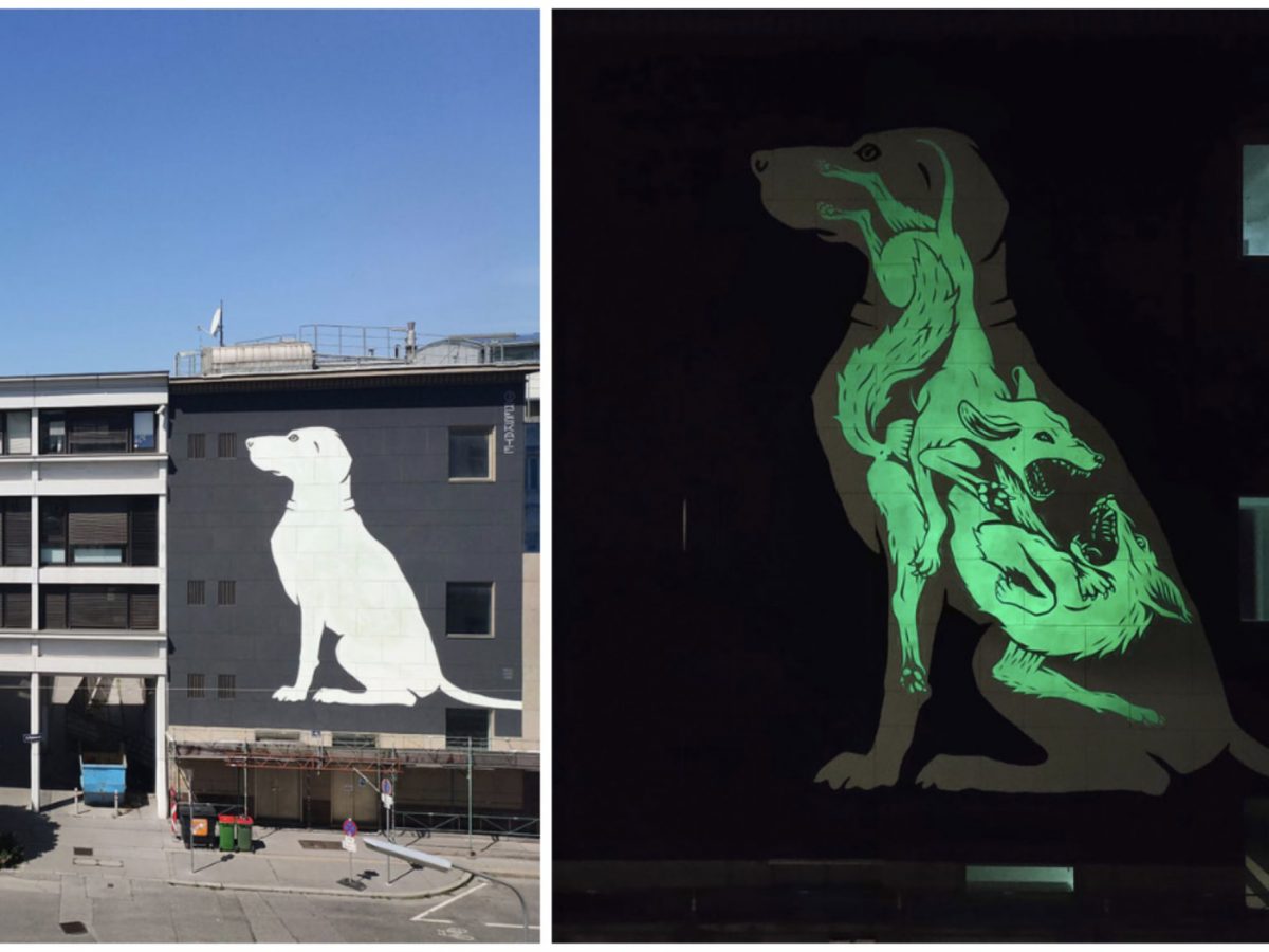 Reskate Studio e la street art luminescente che brilla di notte con ...