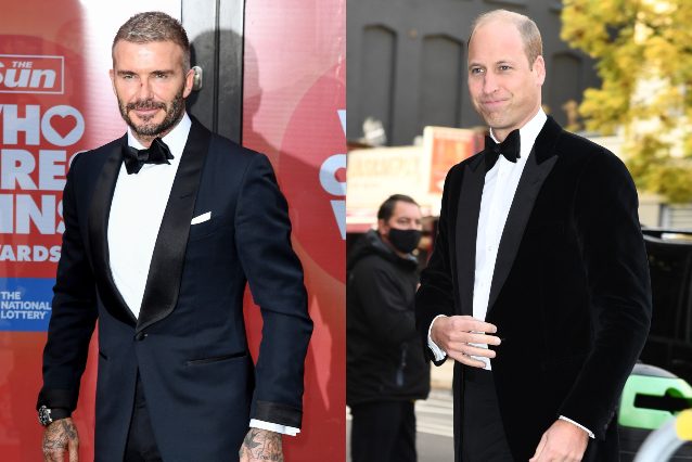 David Beckham e il principe William in coordinato: sul red carpet ...