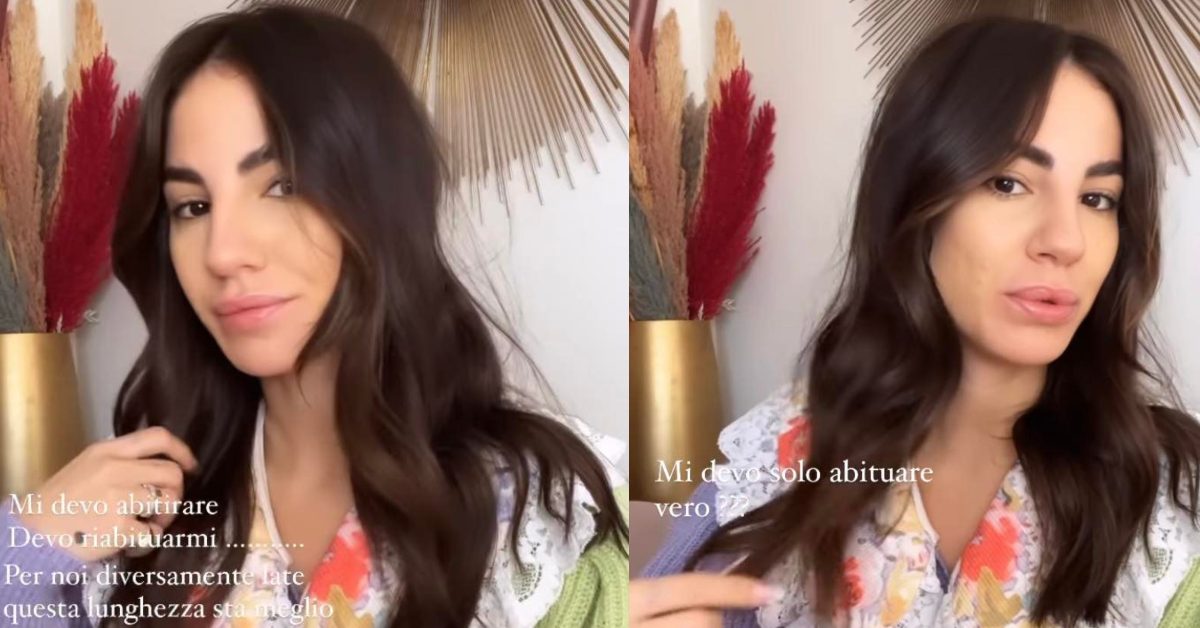 Giulia De Lellis, il nuovo look col caschetto corto: taglia i capelli e ...