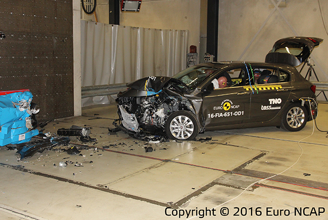 Fiat Tipo, crash test disastrosi: Euro NCAP assegna 3 stelle