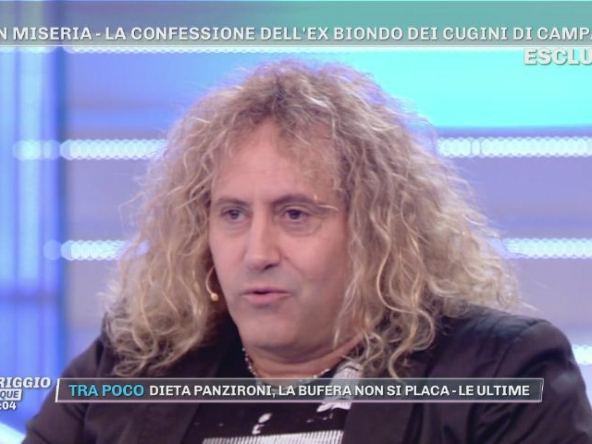 Nick Luciani dei Cugini di Campagna: Torno a cantare dopo un periodo ...