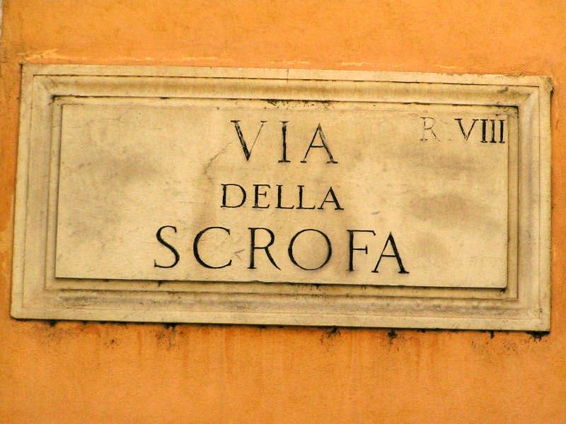 Via della Scrofa a Roma: perché si chiama così Via della Scrofa a Roma: perché si chiama così