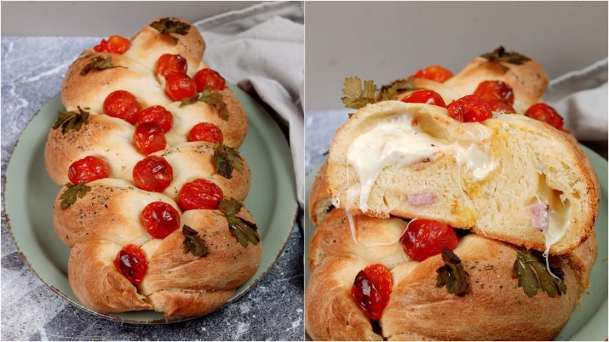 Treccia ripiena: la ricetta del rustico morbido e gustoso