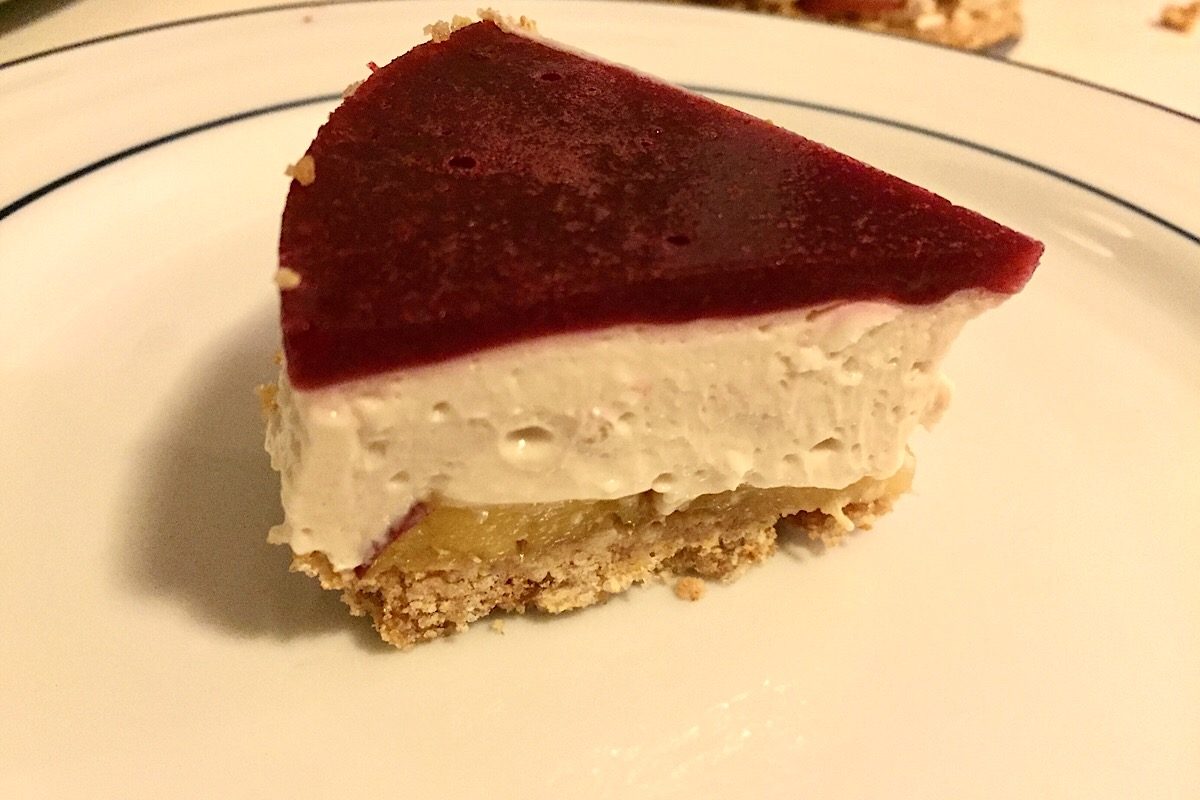 Peach Melba Cheesecake