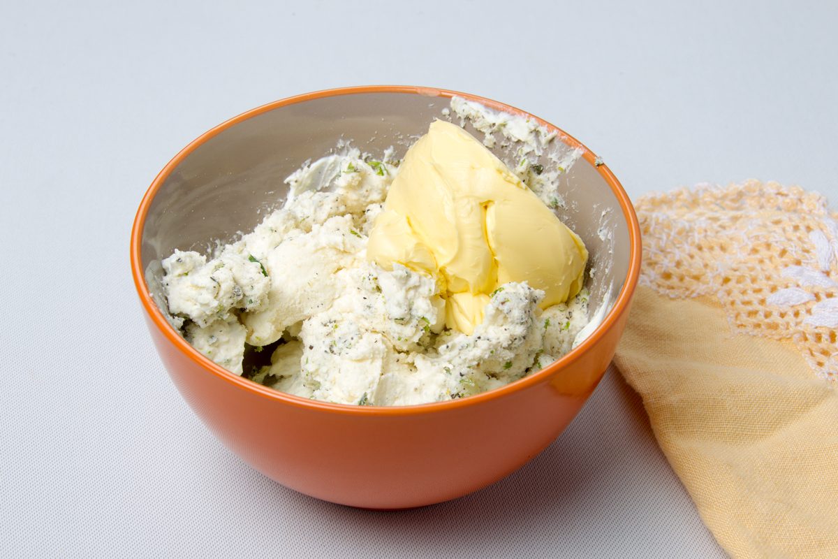 Homemade Boursin cheese