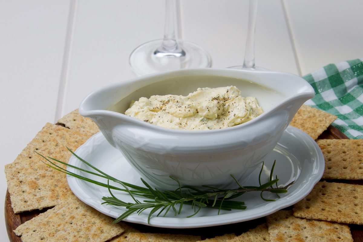 Homemade Boursin cheese