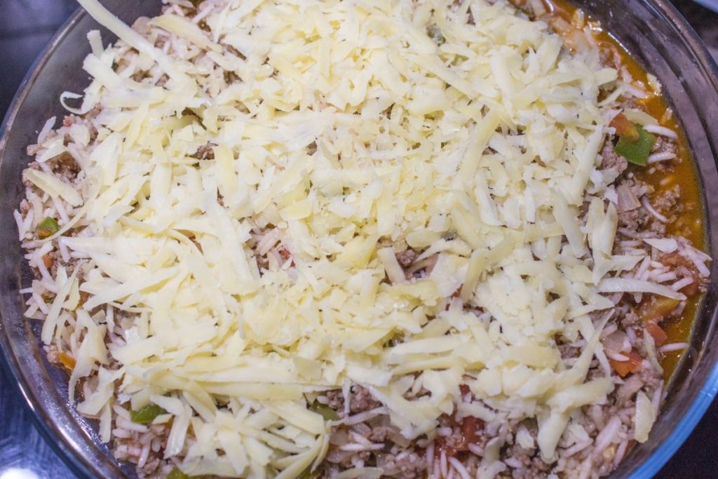 Spanish rice bake: a very flavorful preparation