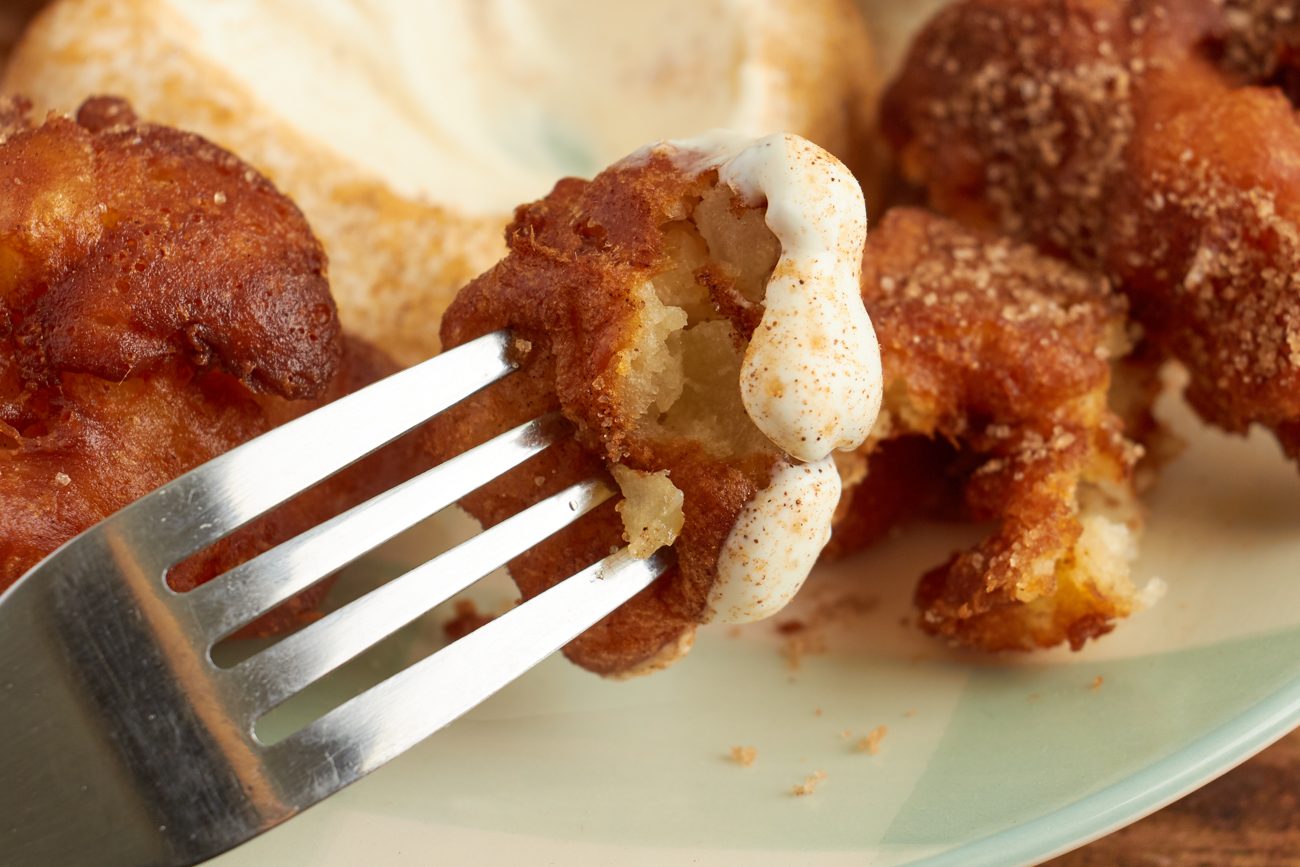 American Style Apple Fritters with Cinnamon Sugar
