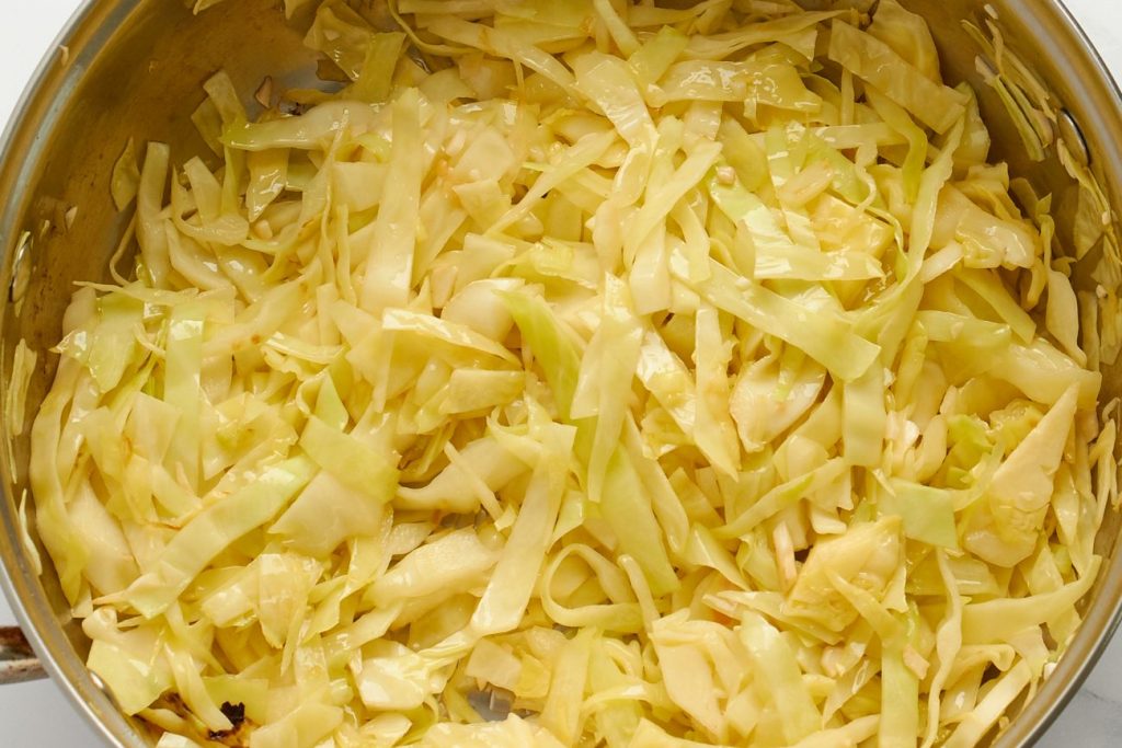 Lemon Garlic Sautéed Cabbage