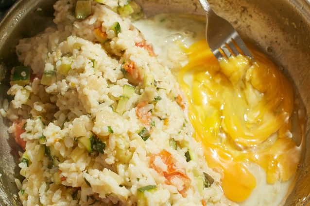 Fried Rice with Zucchini: easy and delicious mean dish