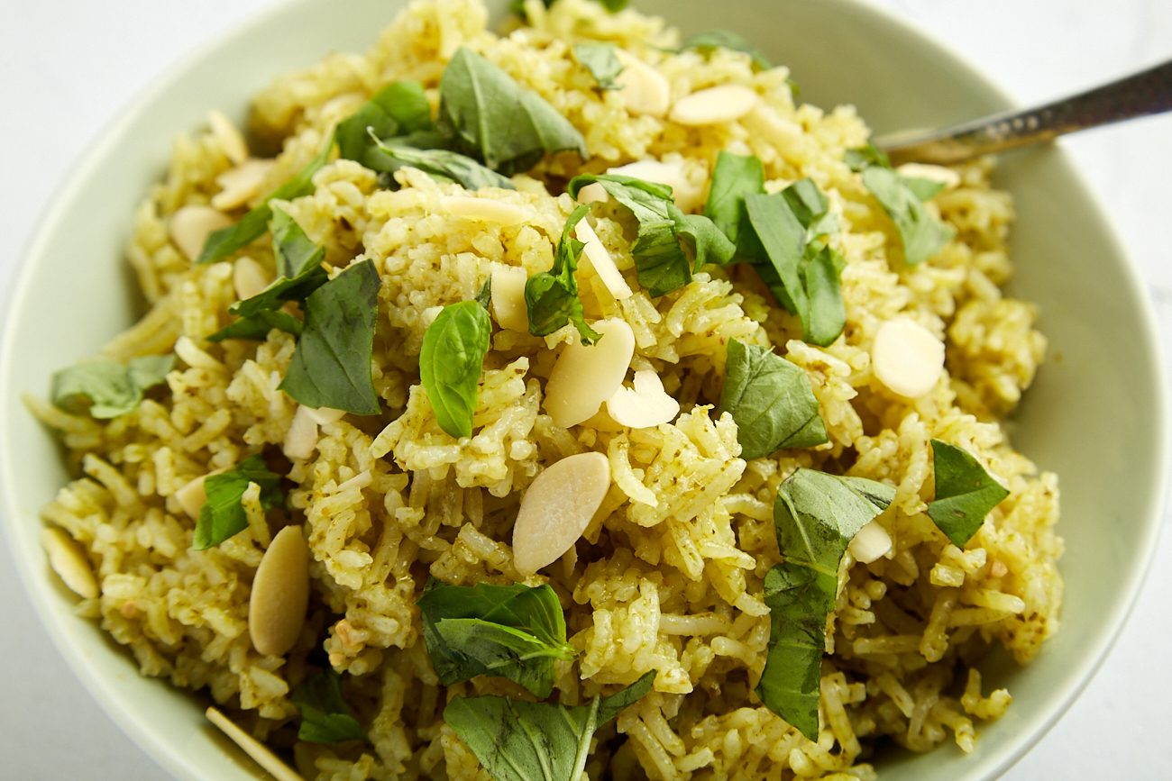 Pesto Green Rice: the tasty sauce to season your pasta