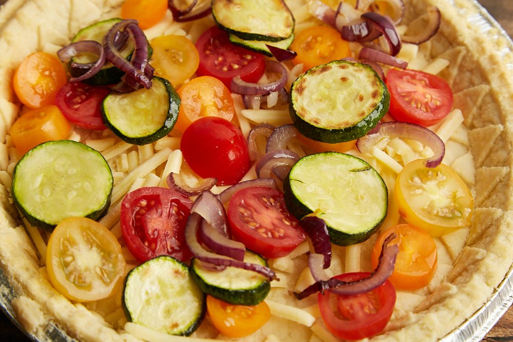 Farmer’s Market Quiche: a colorful and full of flavor recipe