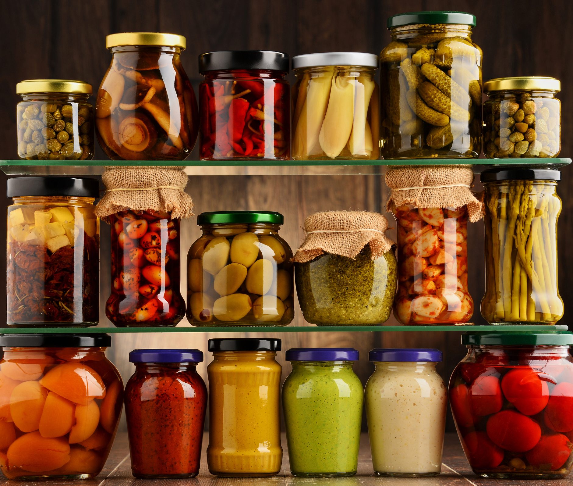 How to store jams, pickled vegetables and chutneys