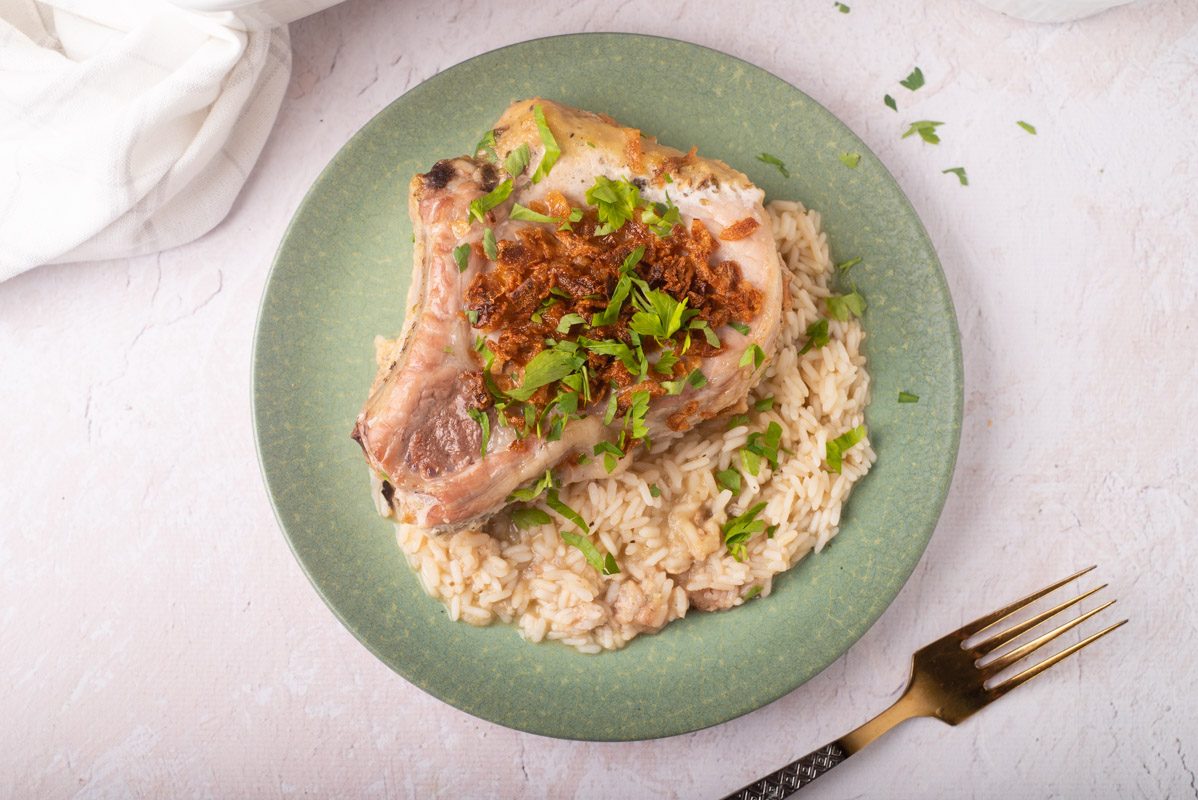 Baked Pork Chops and Rice Recipe