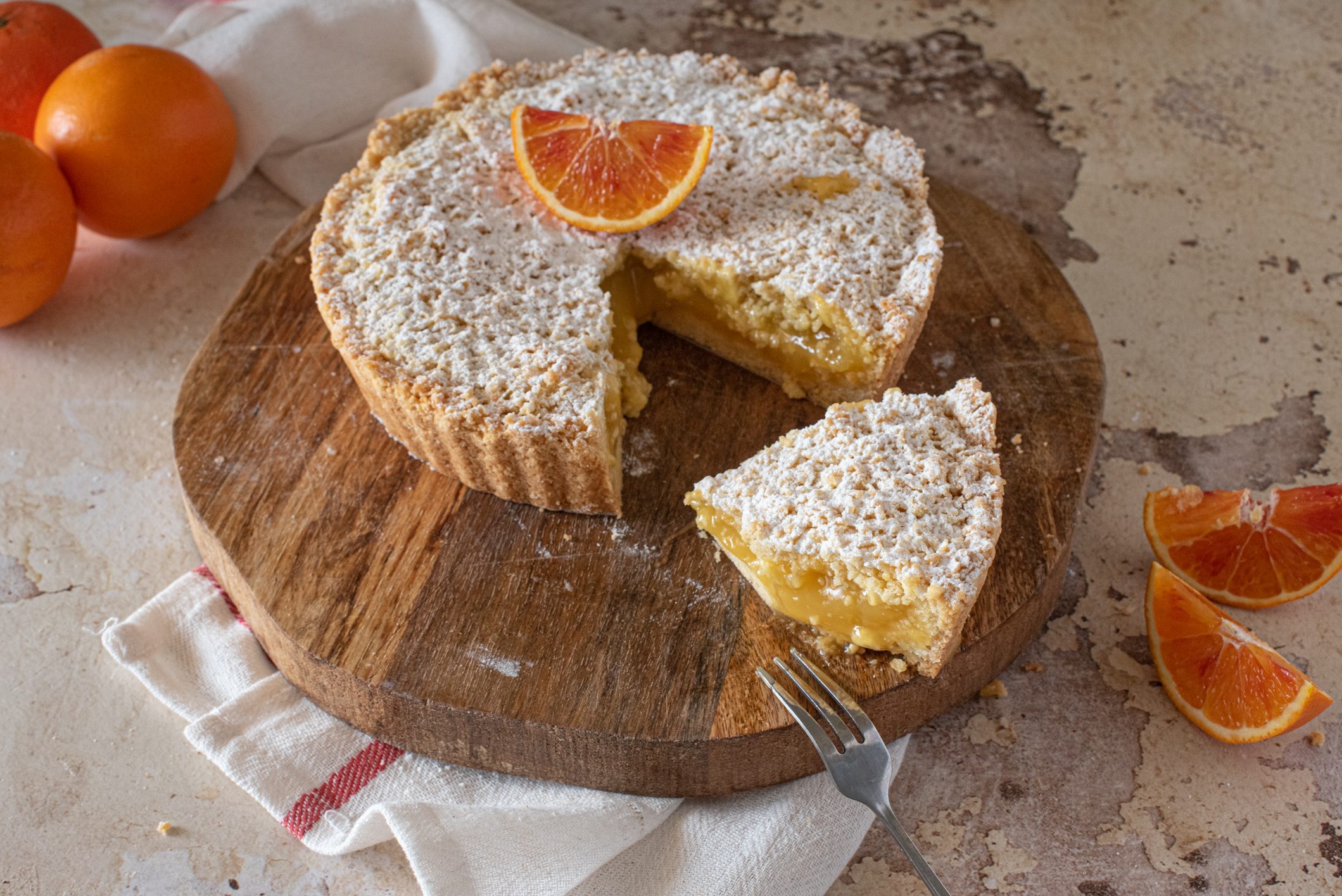 Orange Crumble Cake Recipe