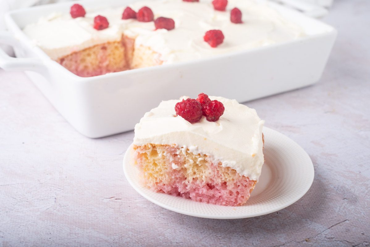 Raspberry Poke Cake Recipe