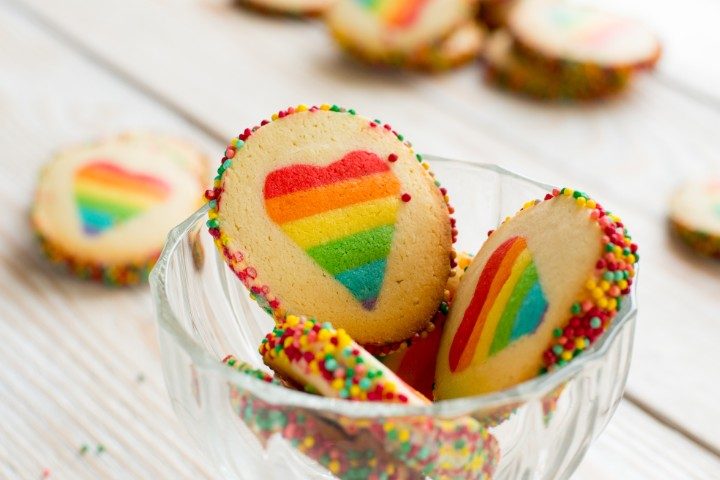 Rainbow Heart Cookies Recipe