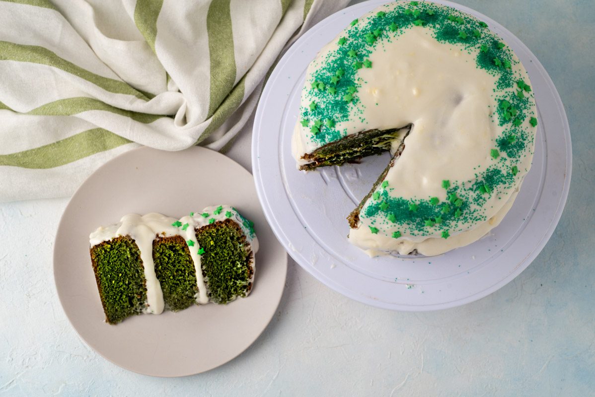 Green Velvet Cake (St. Patrick's Day Cake)