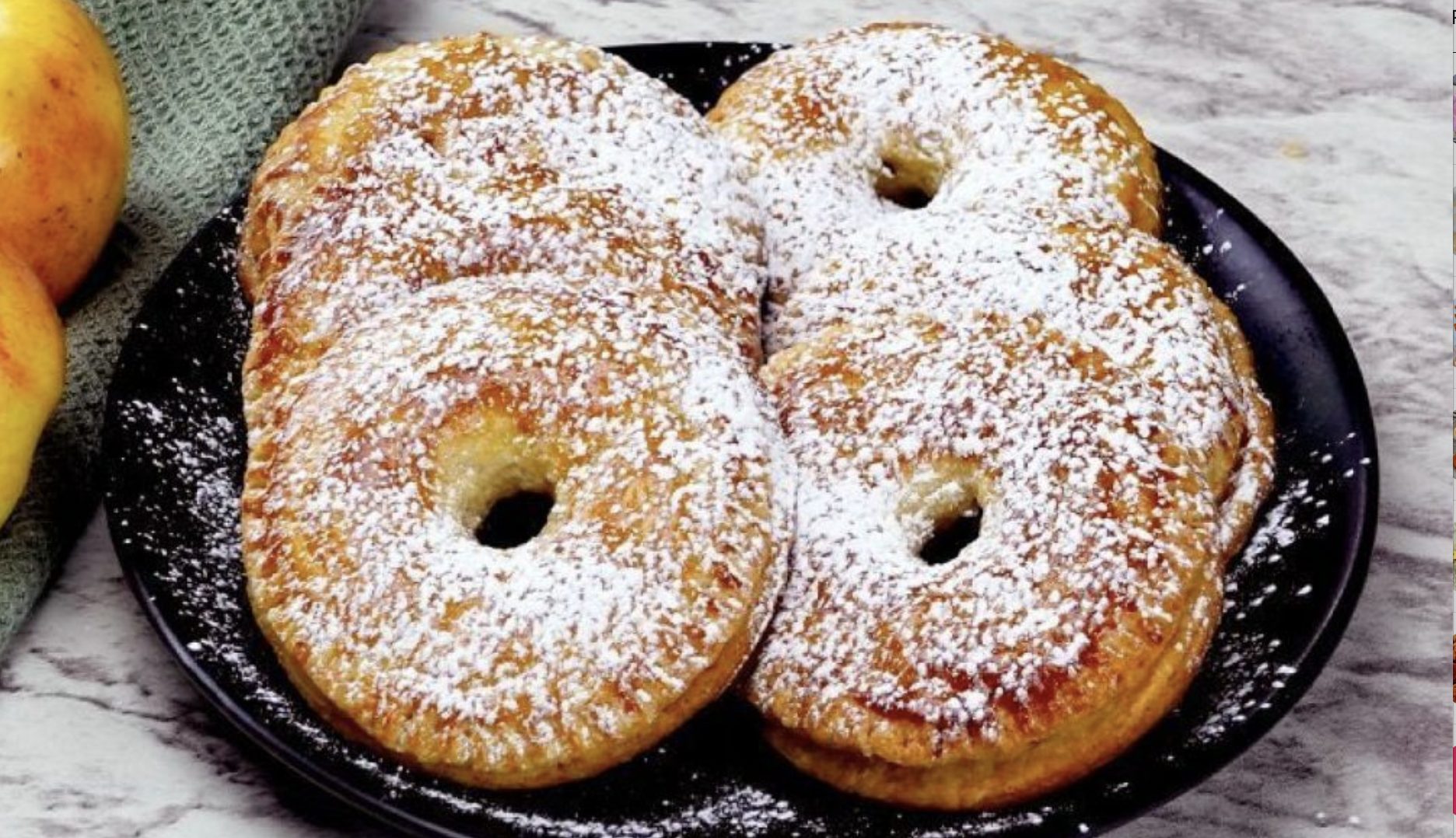 Puff Pastry Apple Doughnut Recipe