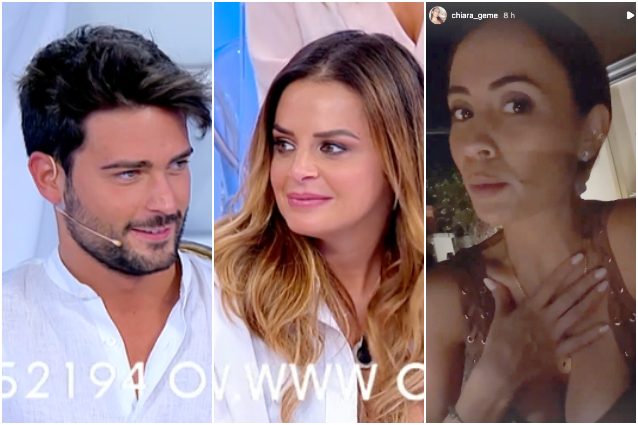 Davide Donadei at dinner with the ex-Lady of Men and Women Roberta Di ...