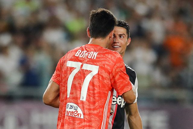 Juventus, confronto Buffon-Cristiano Ronaldo dopo la finale di Coppa Italia