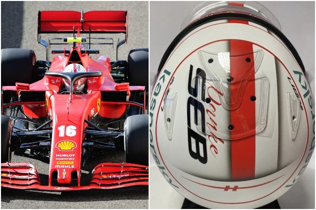 Leclerc dedica il suo casco a Vettel per l'ultima gara in Ferrari ...