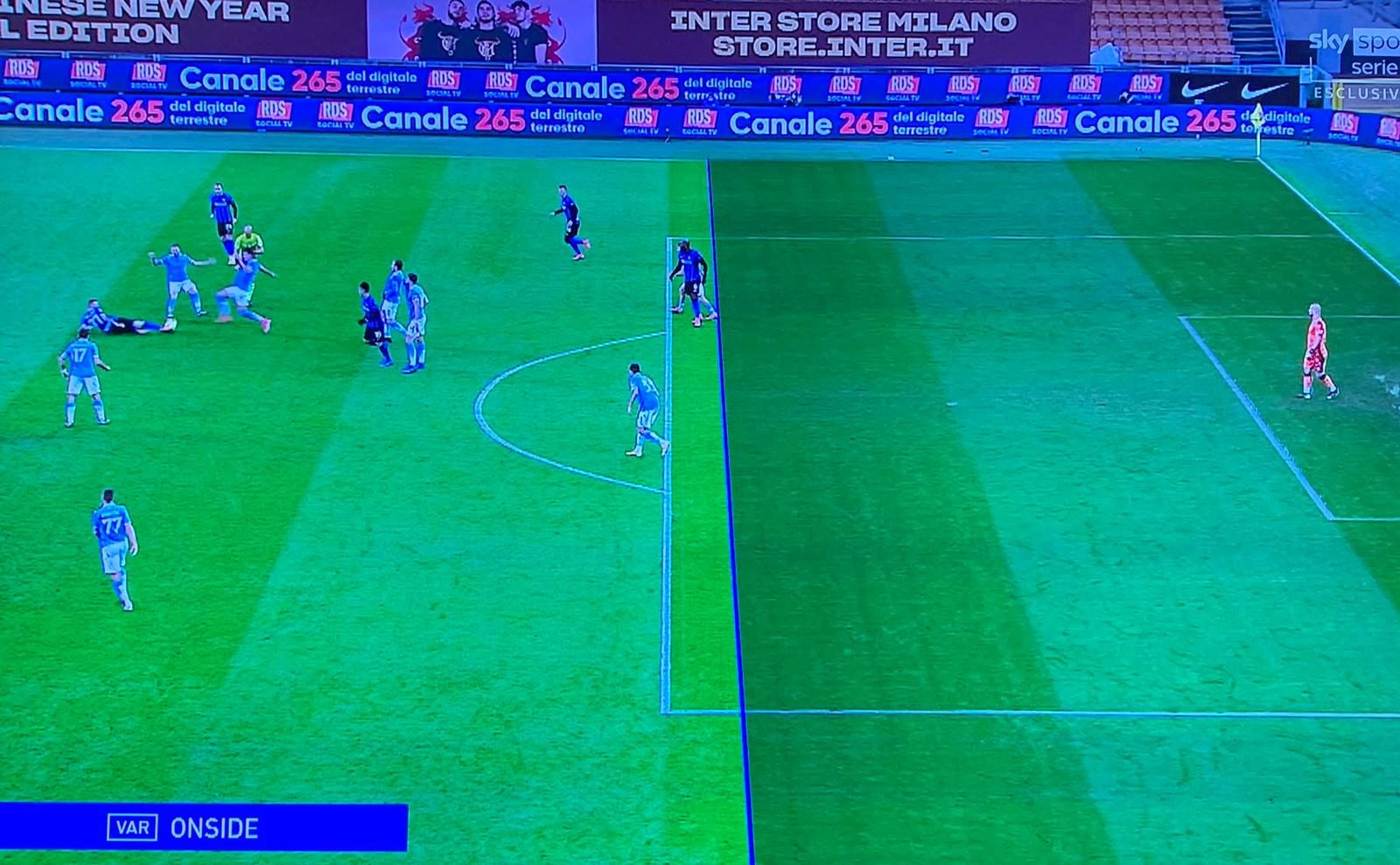 Moviola Inter-Lazio: VAR decisivo sul raddoppio di Lukaku