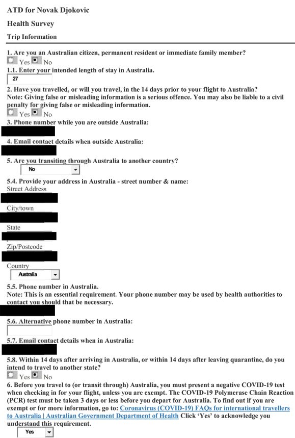 Djokovic inguaiato dal 'no' barrato su un documento: indagato per false ...