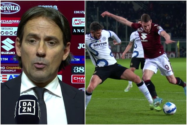L'imbarazzo di Inzaghi davanti alle immagini del rigore su Belotti: Ho ...