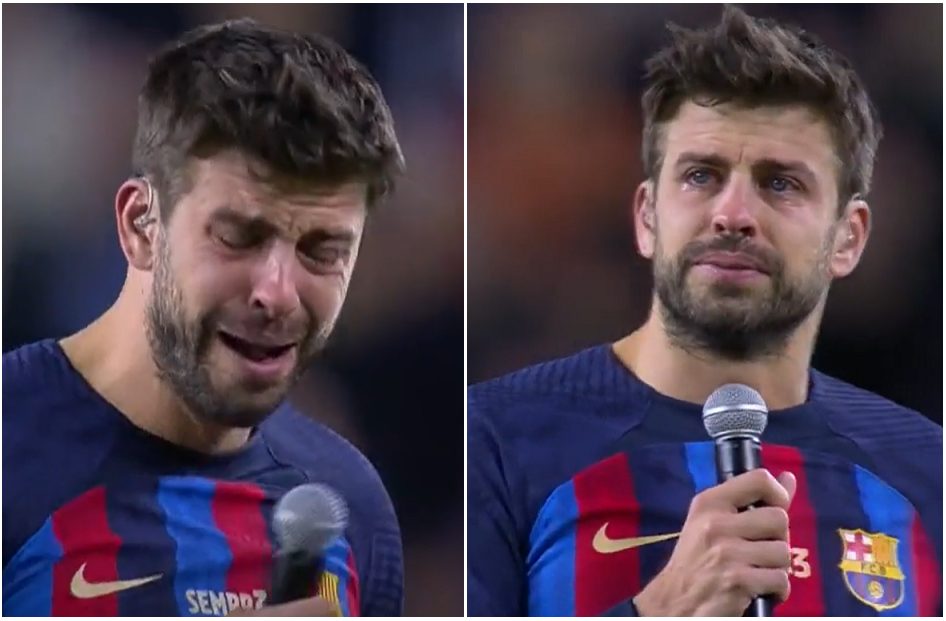 Piquè non resiste alle emozioni e crolla in un pianto dirotto: Sono ...
