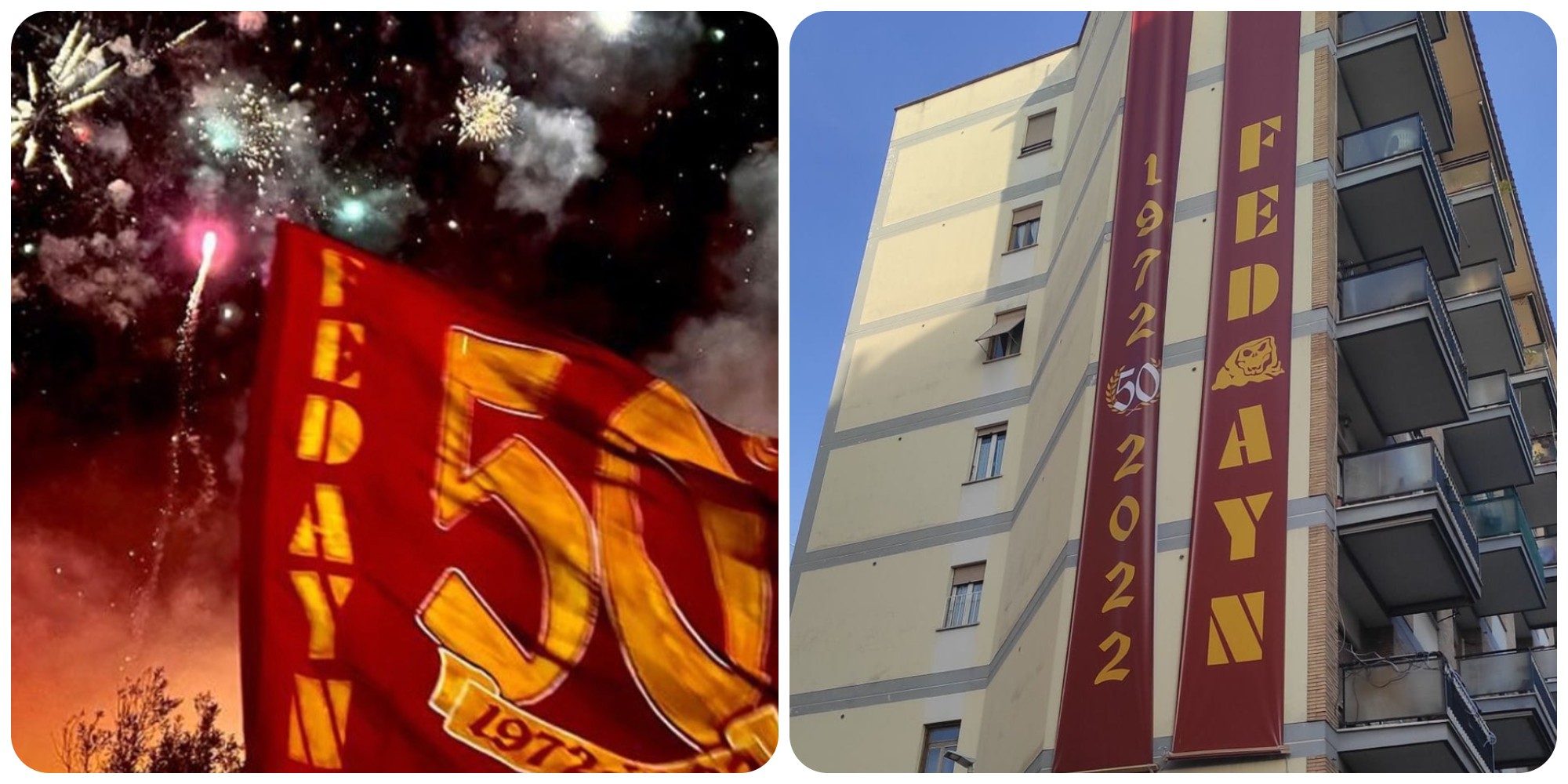 I Fedayn della Roma compiono 50 anni: festa al Quadraro tra cori e ...