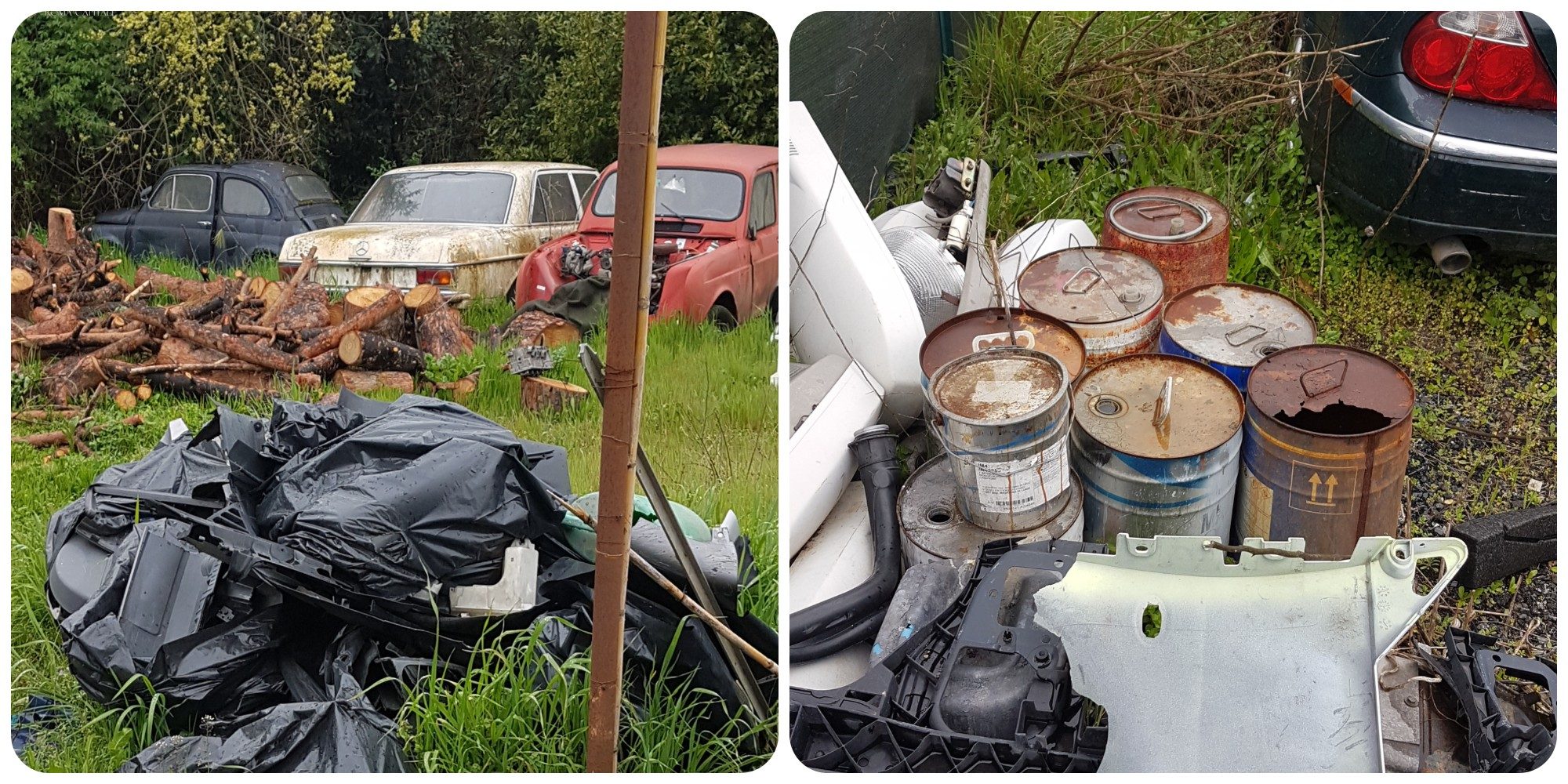 Carcasse di auto e bidoni pieni di liquido infiammabile: sequestrata ...