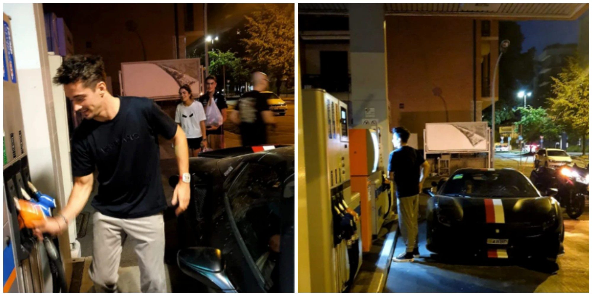 Leclerc rischia di restare senza benzina con la sua Ferrari dopo il ...