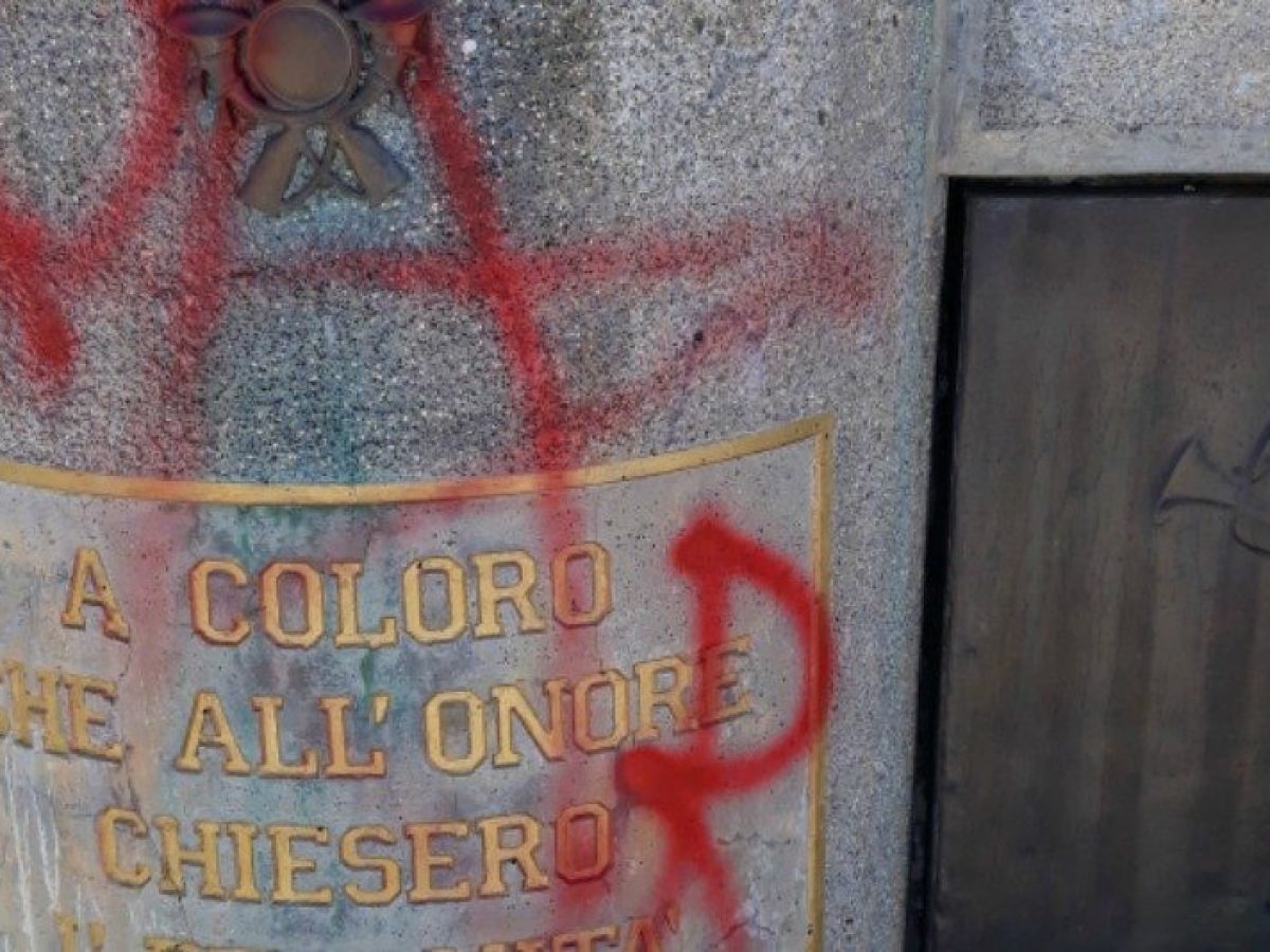 Lonate Pozzolo, compare il simbolo delle Brigate Rosse sul monumento ai ...
