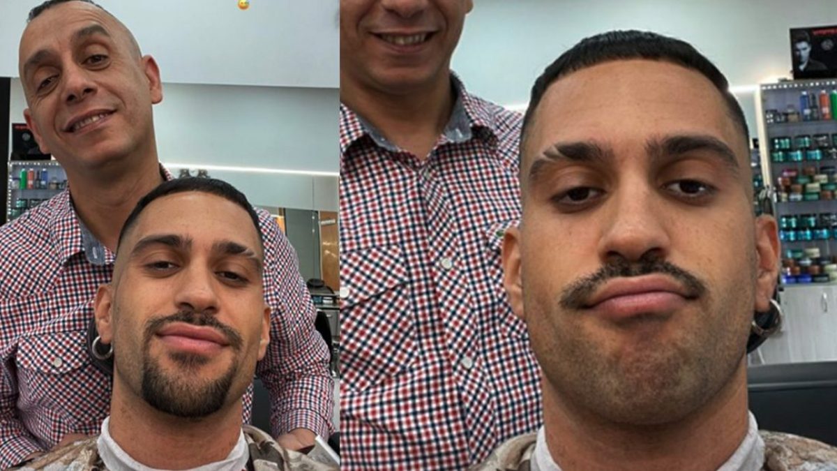 Mahmood cambia look dal barbiere: stupisce i fan con baffi e pizzetto