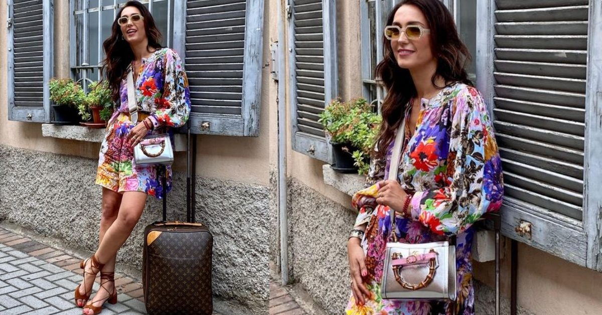 Caterina Balivo in partenza, il look da viaggio nasconde dettagli di lusso