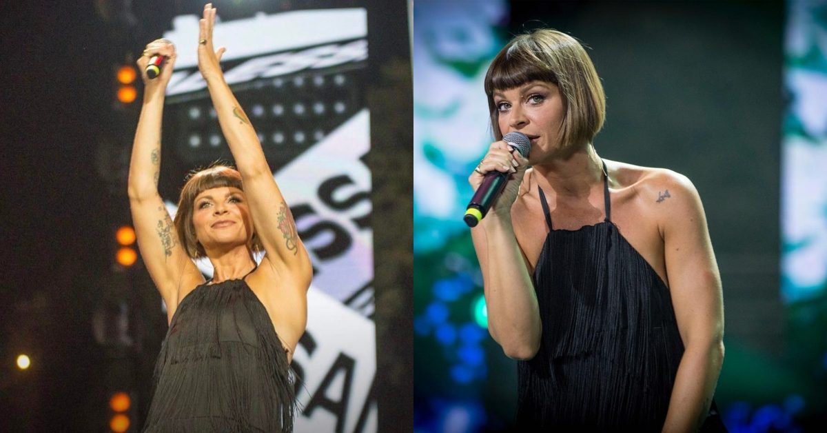 Alessandra Amoroso al Tim Summer Hits è una dark lady: il minidress con ...