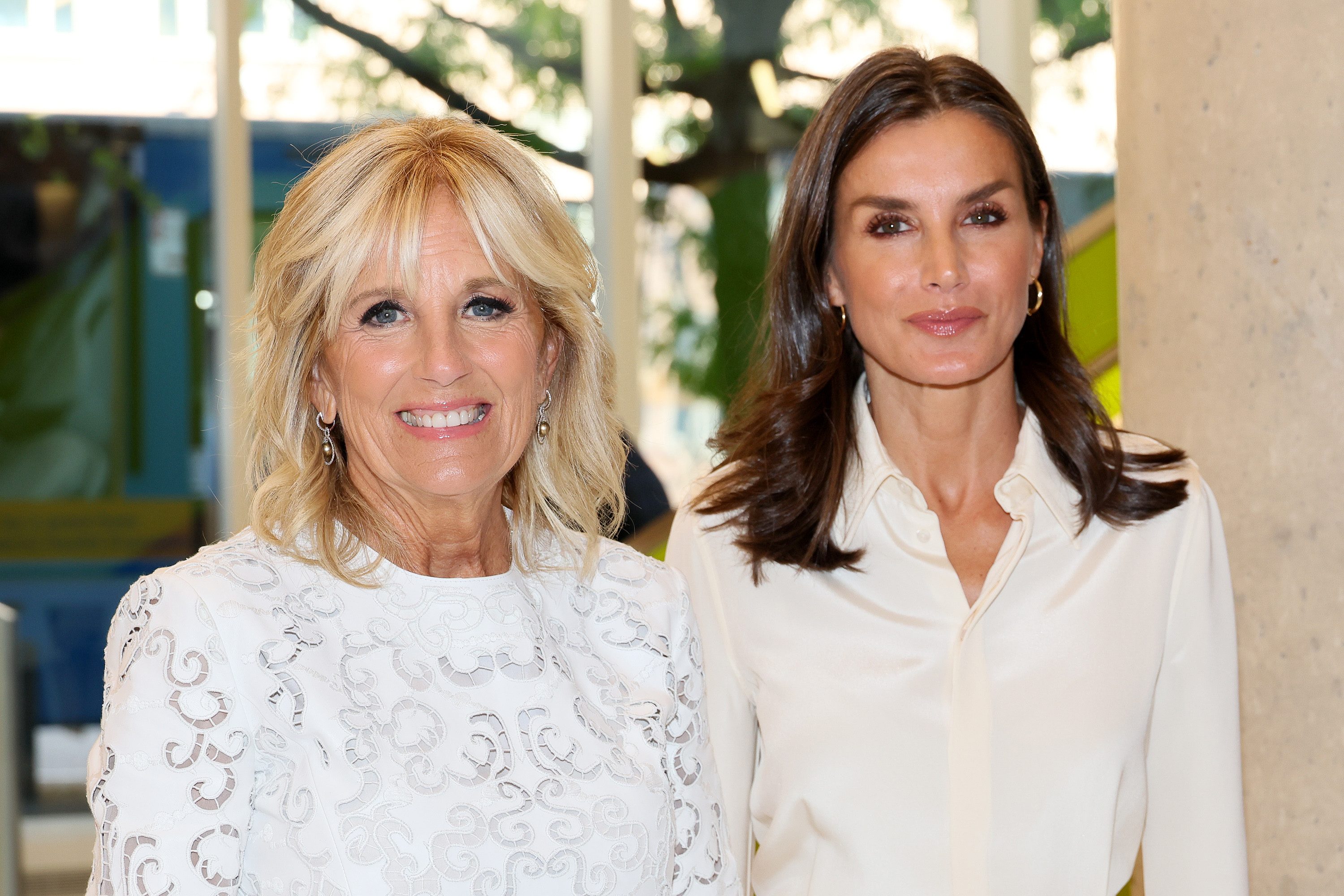 Letizia from Spain and Jill Biden unite in the fight against cancer ...