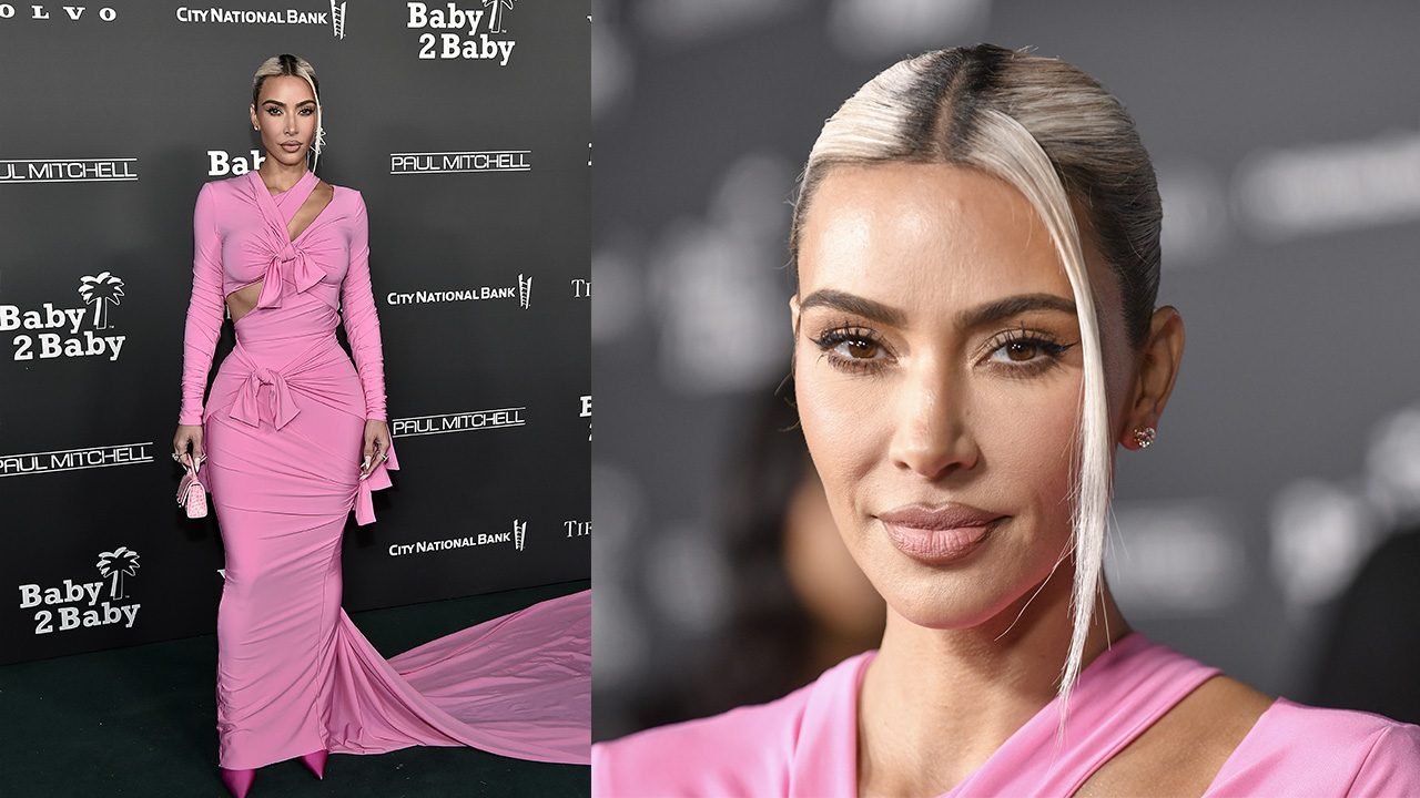 Kim Kardashian follows the Barbie craze: from head to toe pink she ...