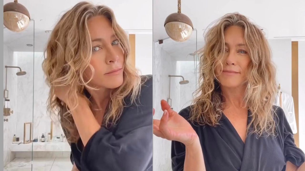 Jennifer Aniston con i capelli al naturale: svela il segreto delle sue ...