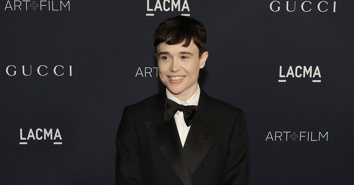 Elliot Page torna sul red carpet: l'attore sfila in smoking e papillon